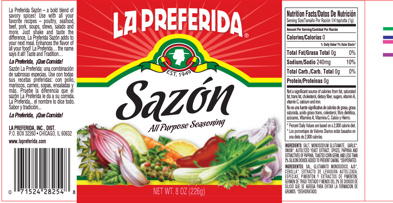 Sazón Mexican All-Purpose Seasoning Mix, 8oz | La Preferida